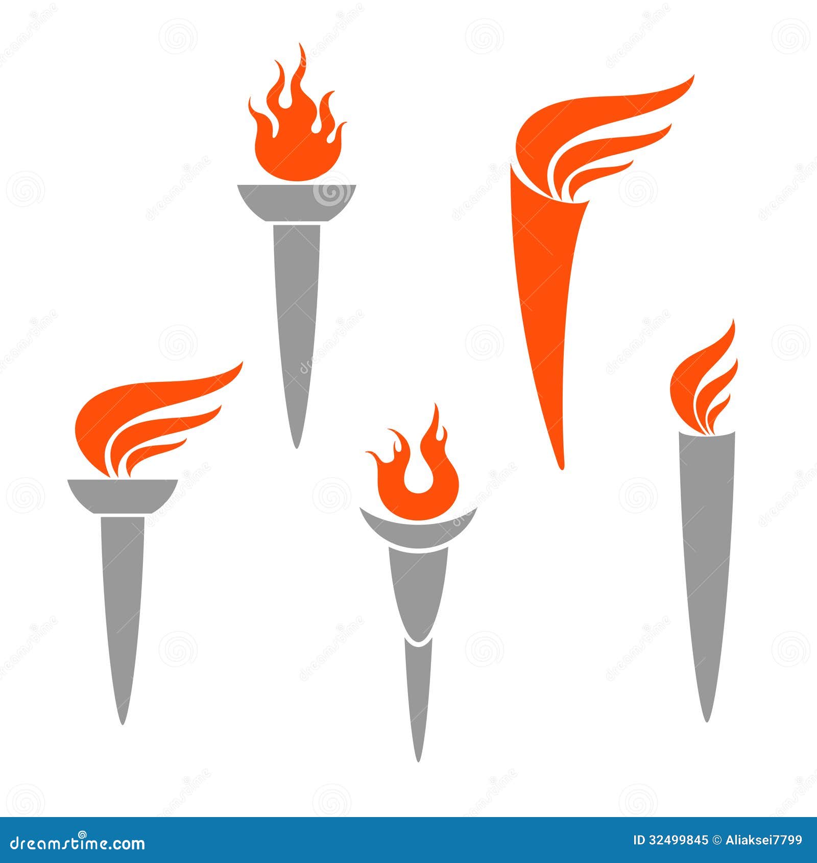 Olympische Fackel vektor abbildung. Illustration von symbol - 32499845