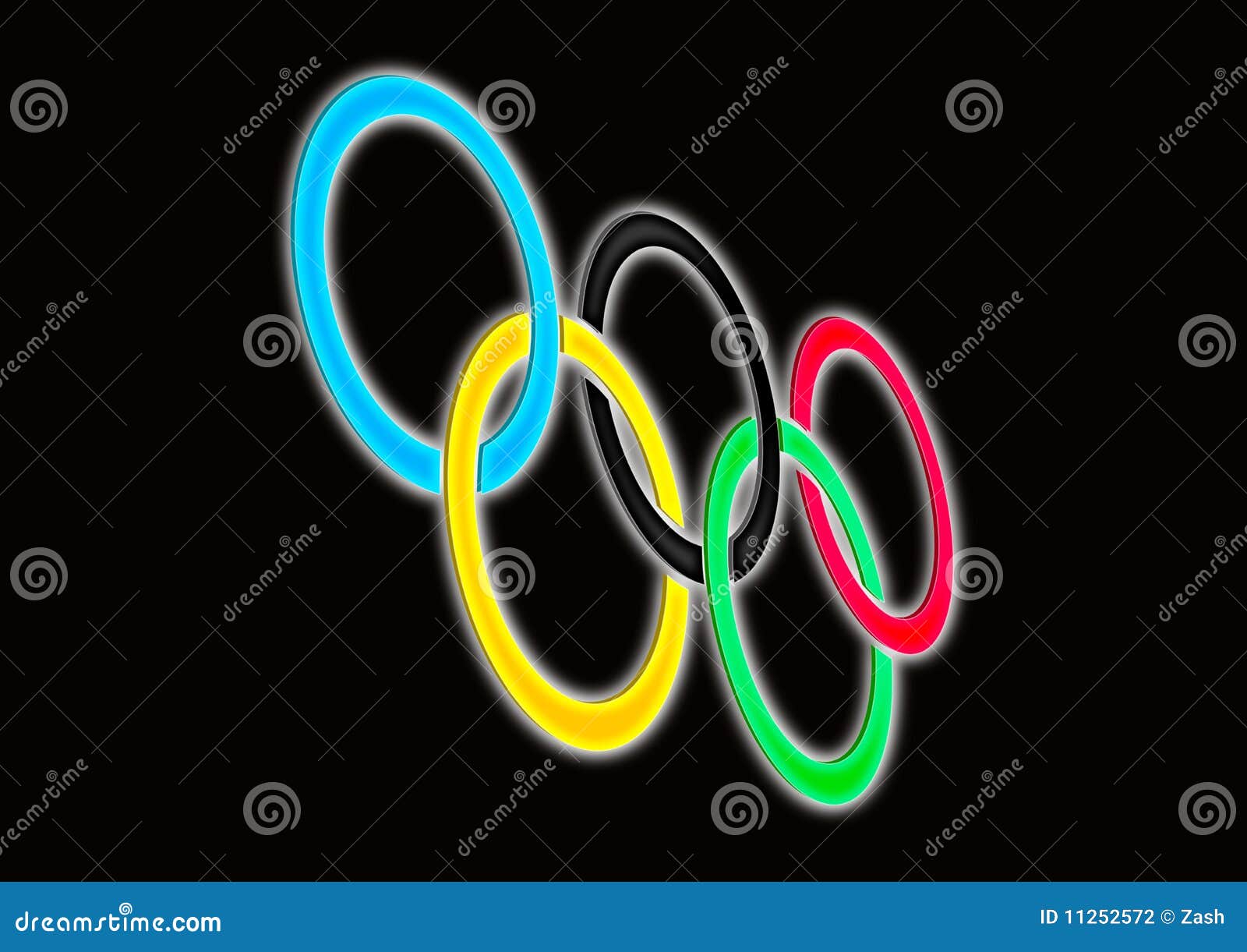 Olympische Ringe redaktionelles stockfotografie. Illustration von grün ...