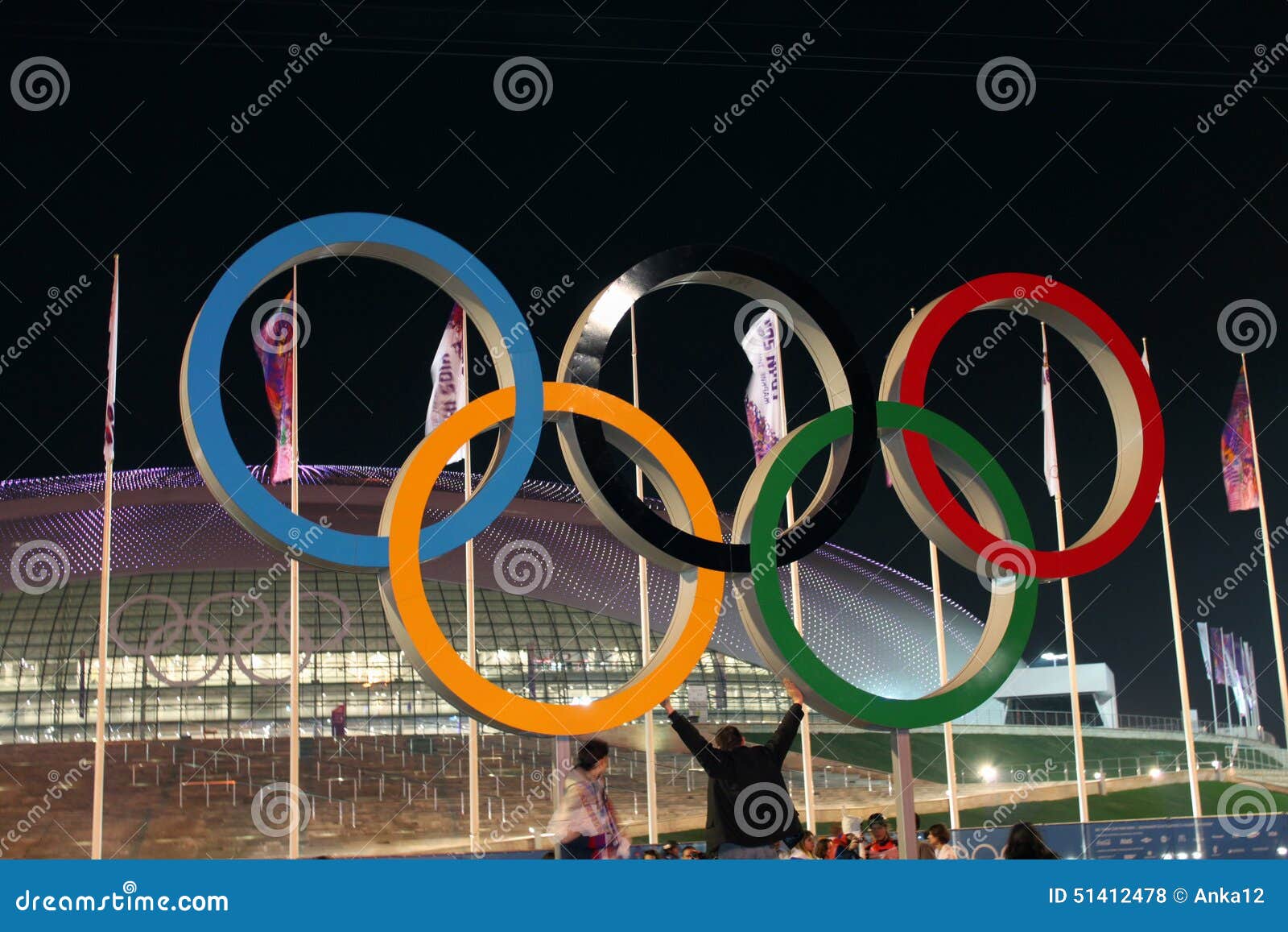 Olympische Ringe redaktionelles stockfoto. Bild von olympiade - 51412478