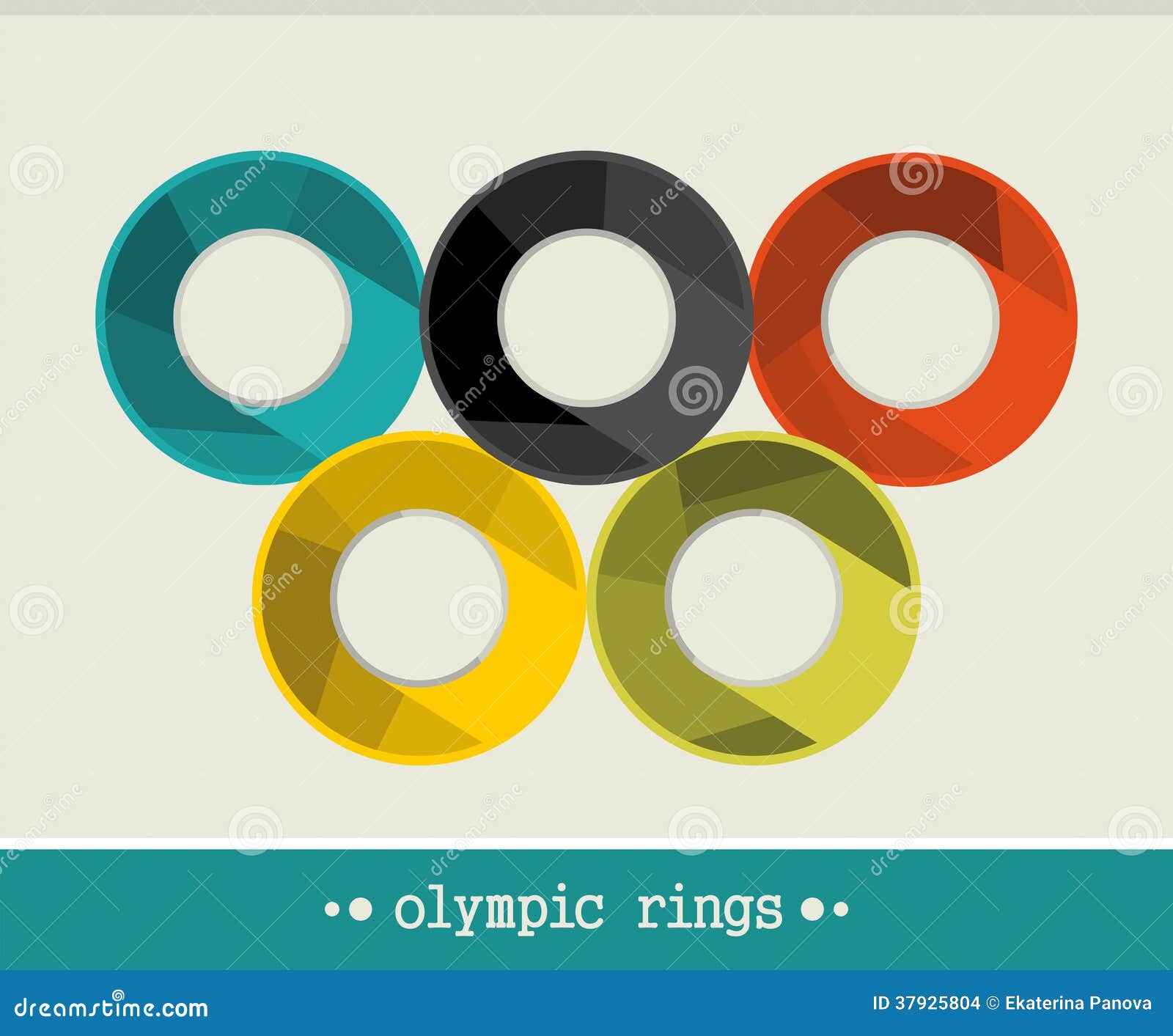 Olympische ringen. vector illustratie. Illustration of patroon - 37925804
