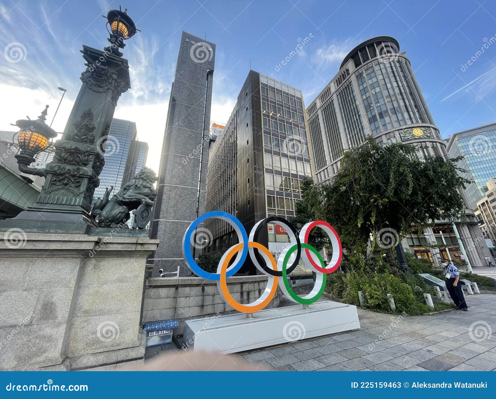 Olympische Ringen in Tokyo Nihonbashi Redactionele Stock Foto - Image ...