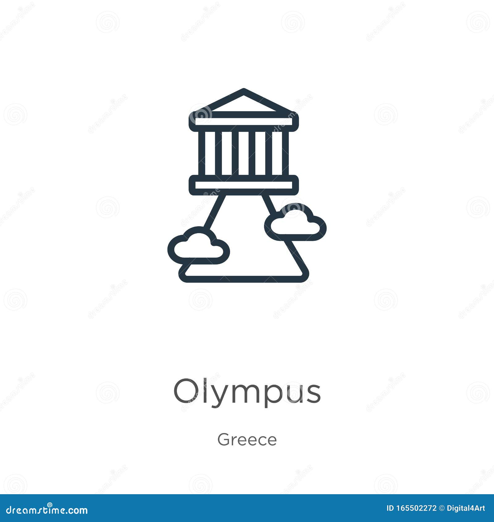 Olympus Vector Icon Isolated On Transparent Background, Olympus ...