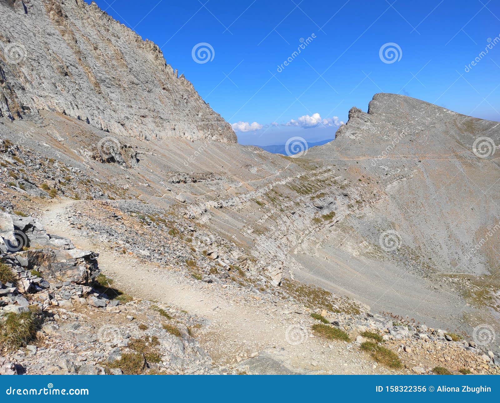 Olympus mountain stock photo. Image of view, greece - 158322356