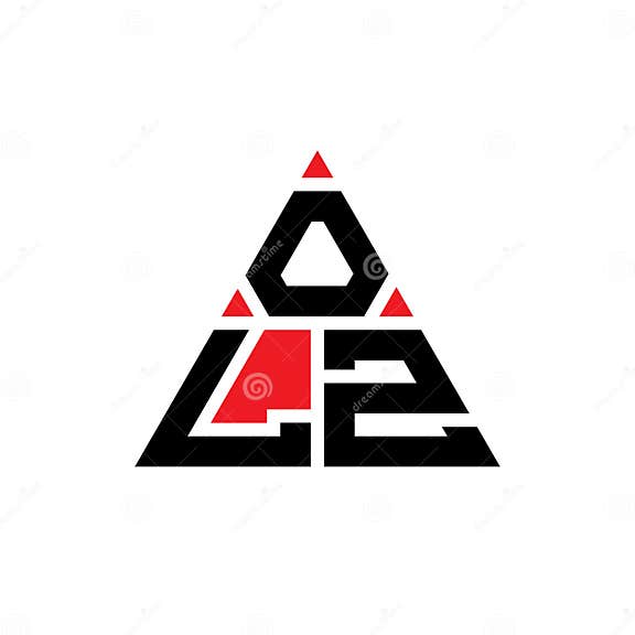 OLZ Triangle Letter Logo Design with Triangle Shape. OLZ Triangle Logo ...