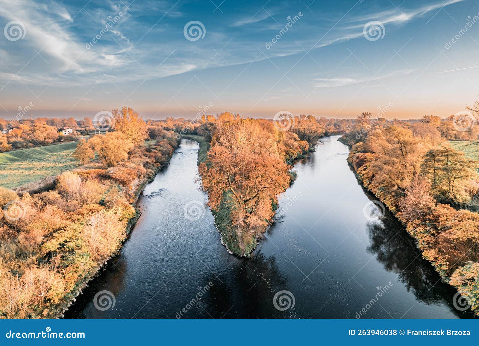 Olza Flows into the Oder River, Both Rivers Mark the Border of Poland ...