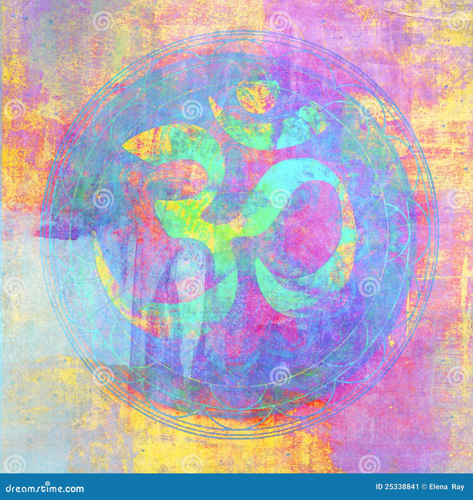 OM stock illustration. Illustration of enlightenment - 25338841