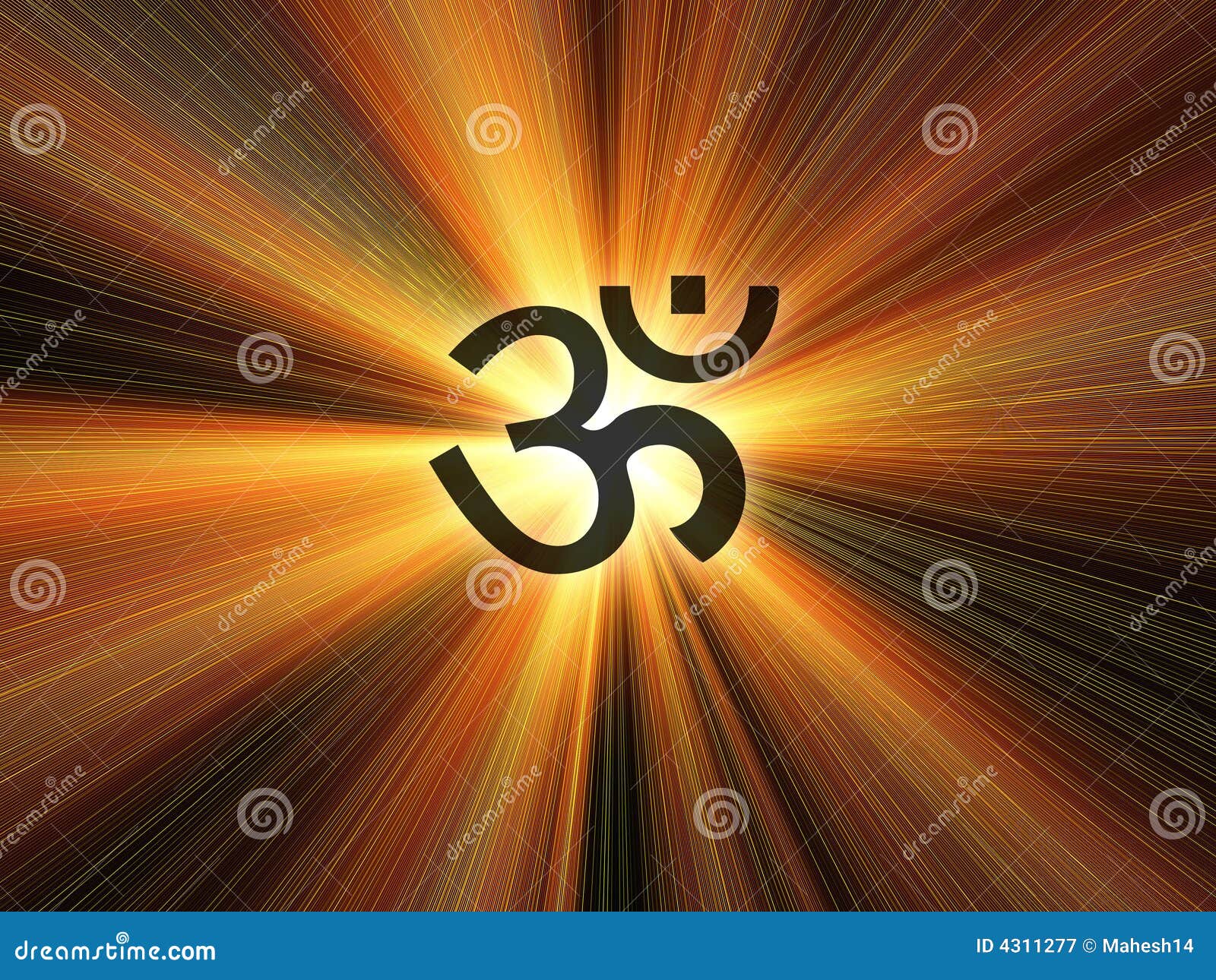 Om stock illustration. Illustration of design, fabric - 4311277