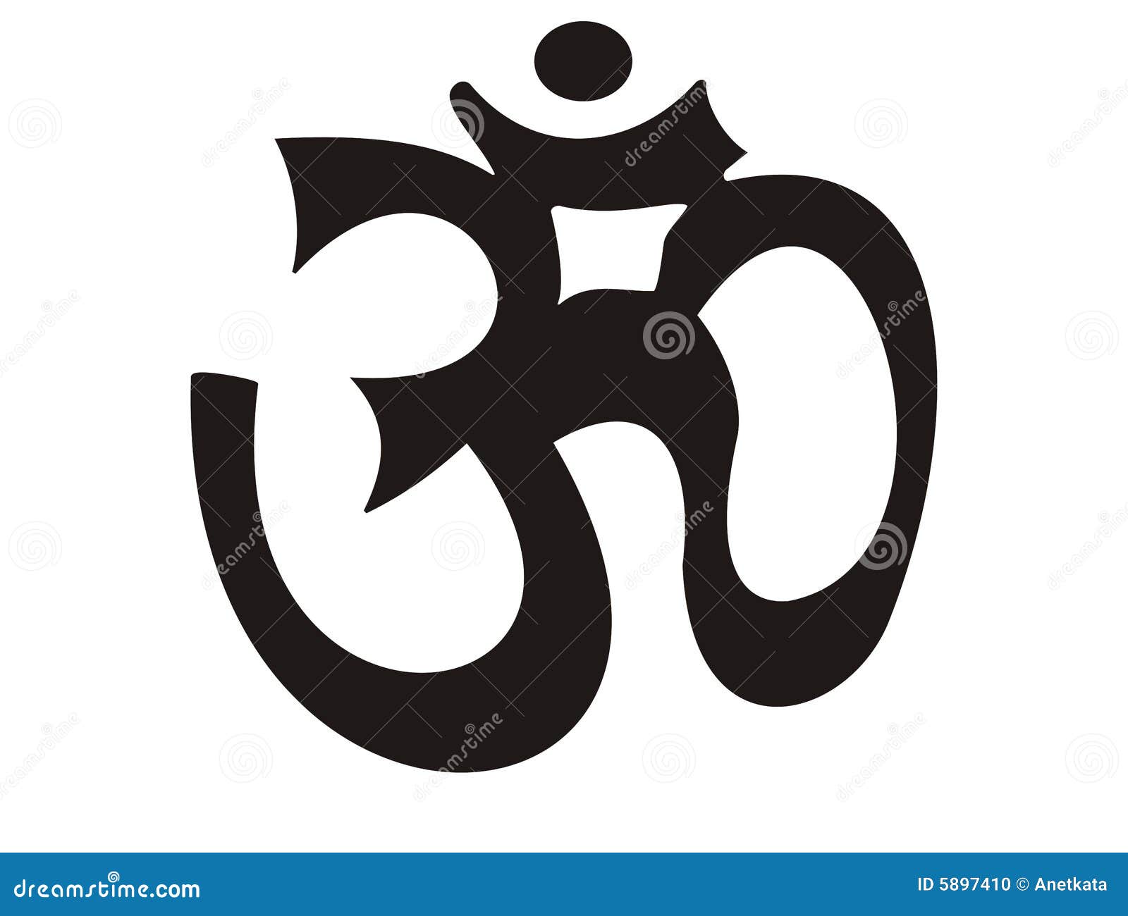 Om stock illustration. Illustration of text, font, mantram - 5897410