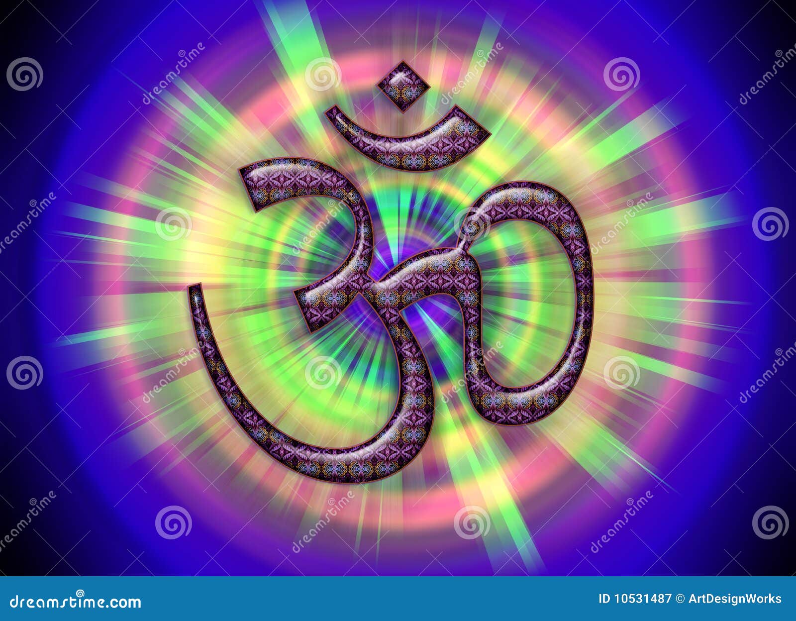 OM/AUM - ¡Símbolo Del Absoluto! Stock de ilustración - Ilustración de ...