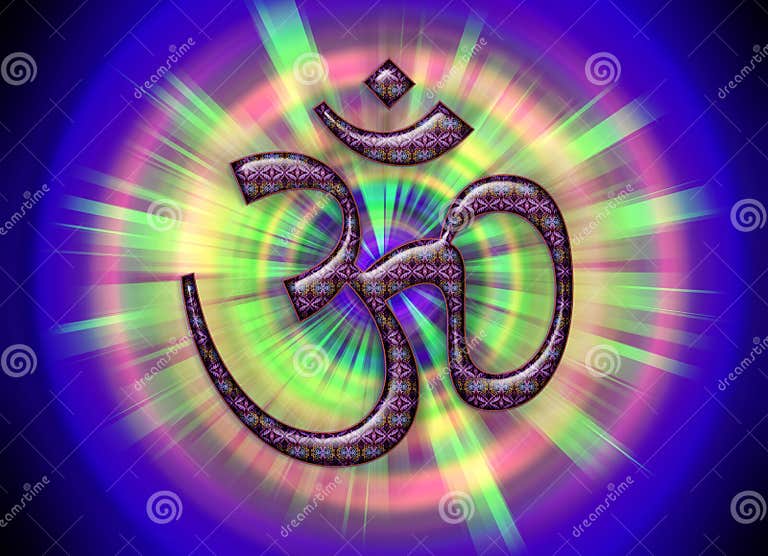 OM/AUM - Symbol of the Absolute! Stock Illustration - Illustration of ...