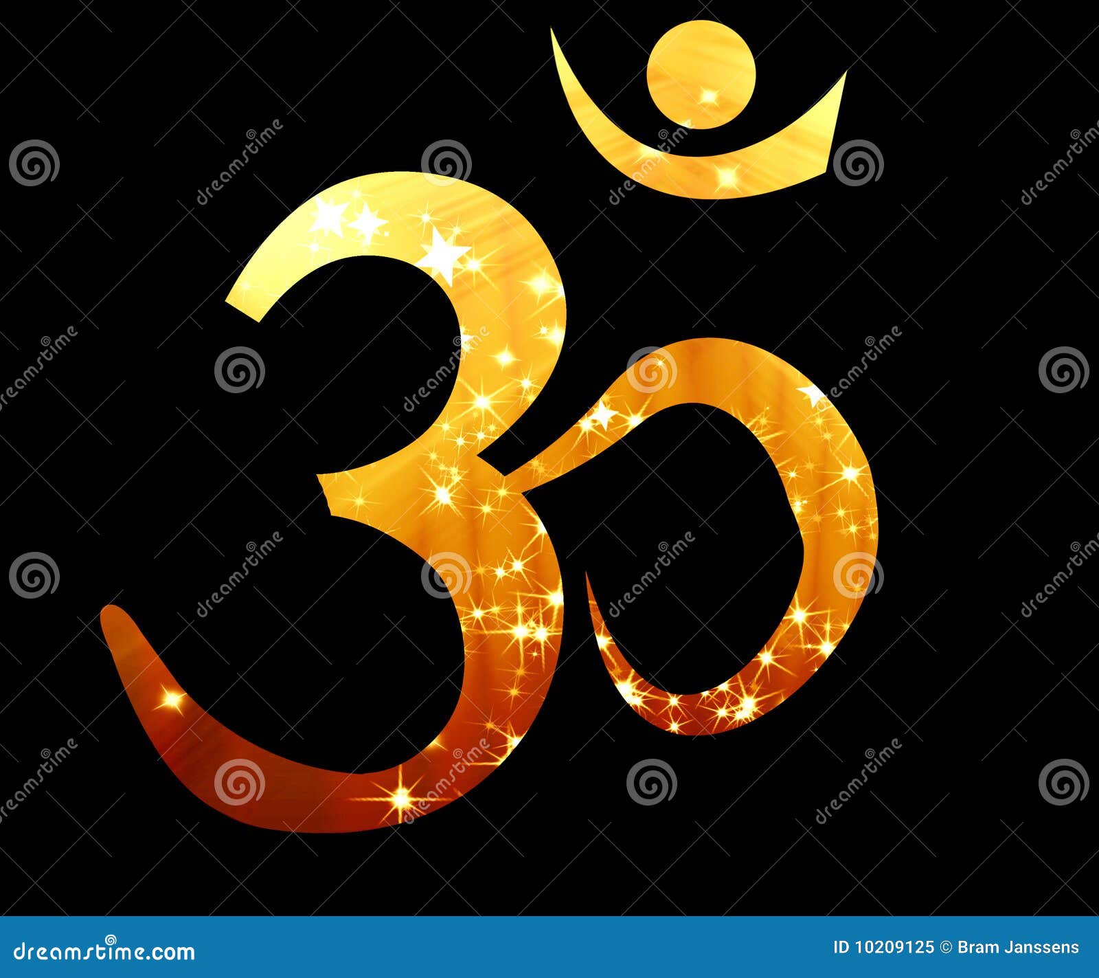 Om aum symbool stock illustratie. Illustration of nepal - 10209125