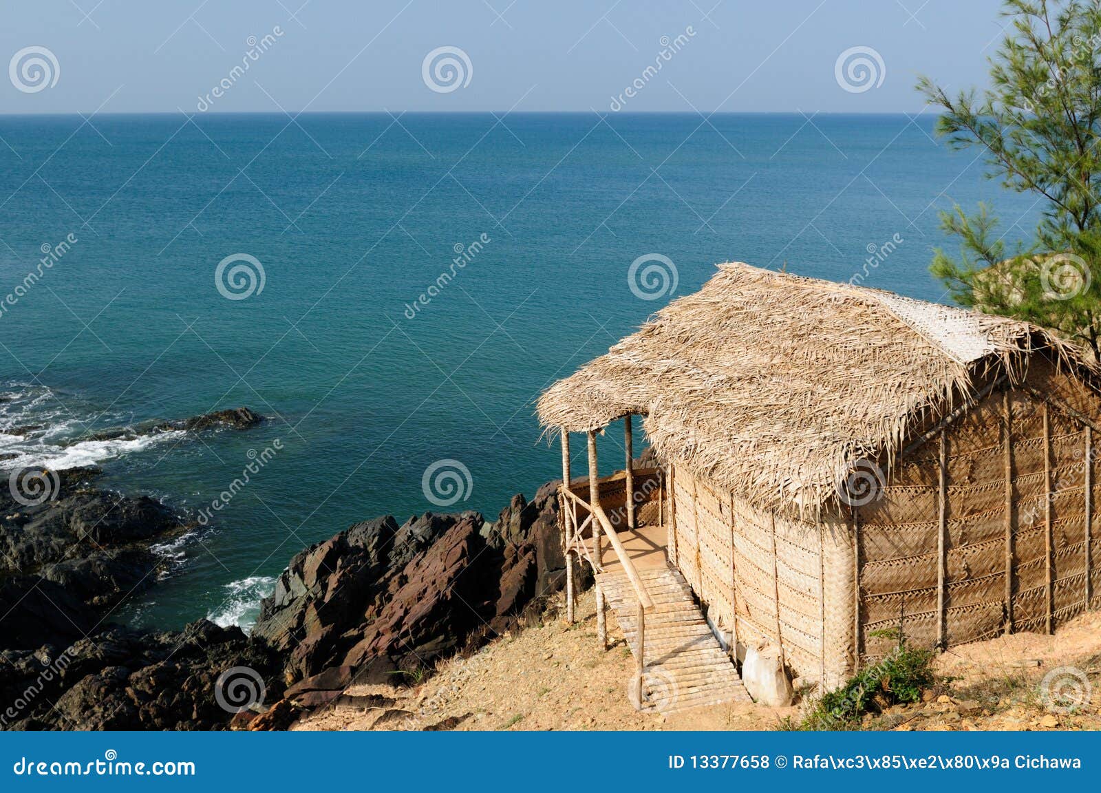 OM Beach stock photo. Image of bamboo, peaceful, lonely - 13377658