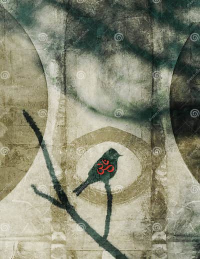 OM Bird stock illustration. Illustration of sound, kirtan - 10578032