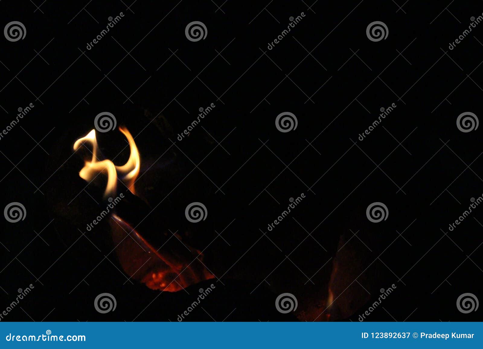 Om with Flame of wood stock image. Image of scared, flame - 123892637