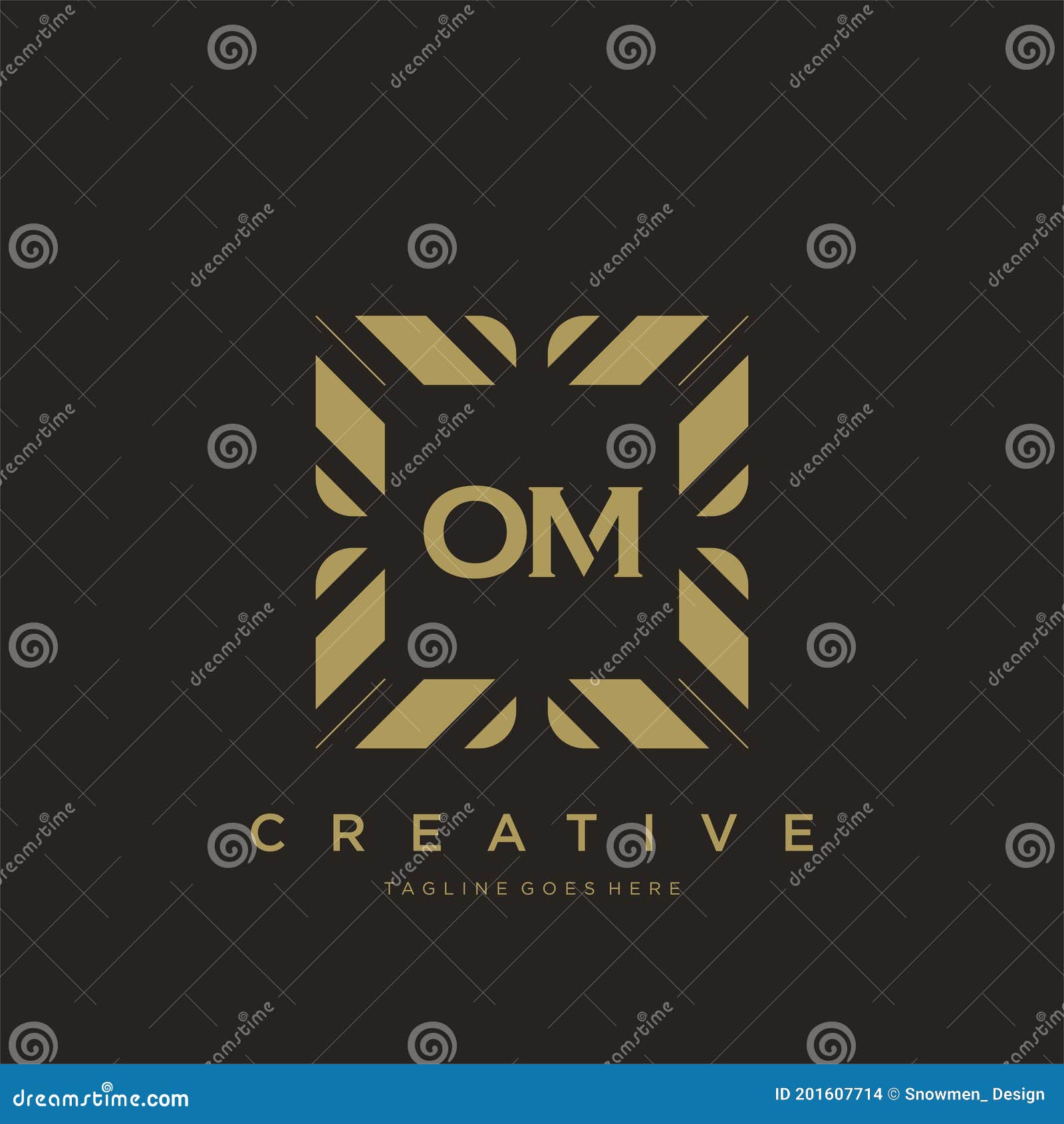 OM Initial Letter Luxury Ornament Monogram Logo Template Vector Stock ...