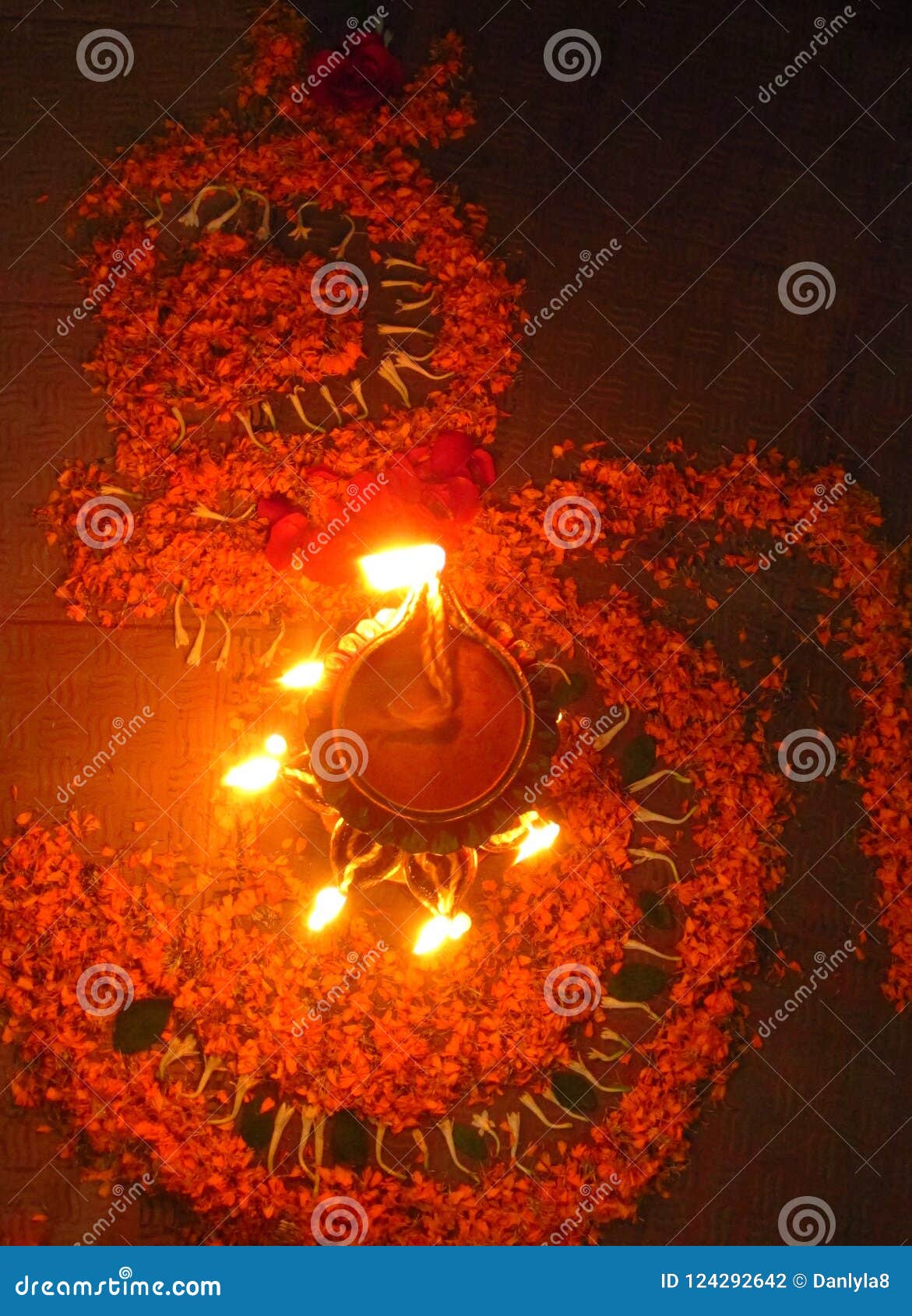 Om Lamp for Diwali - Deepavali Stock Photo - Image of romance, candles ...