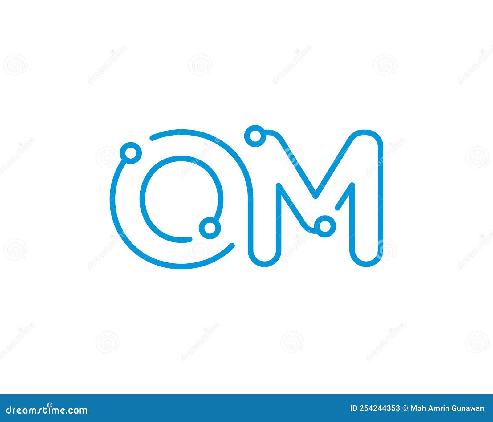 OM Letters, Electronic Circuit, Technology Logo Design Vector 001 Stock ...
