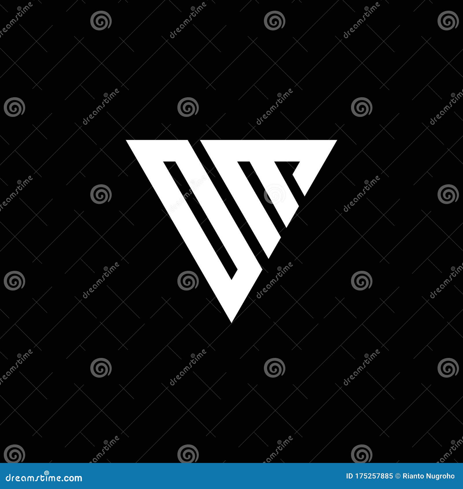 OM Logo Letter Monogram with Triangle Shape Design Template Stock ...