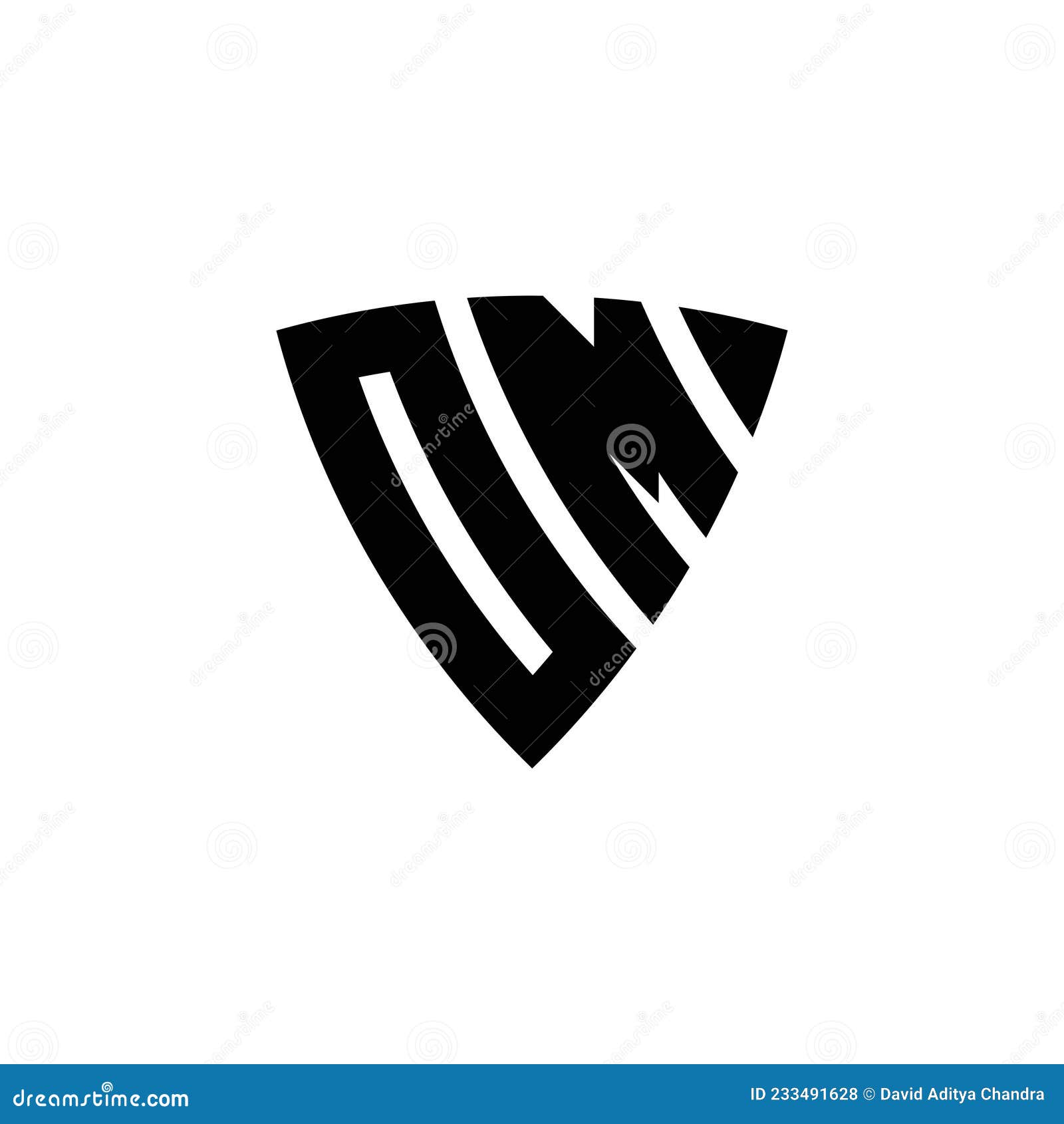 OM Logo Monogram Triangle Shield Style Stock Vector - Illustration of ...