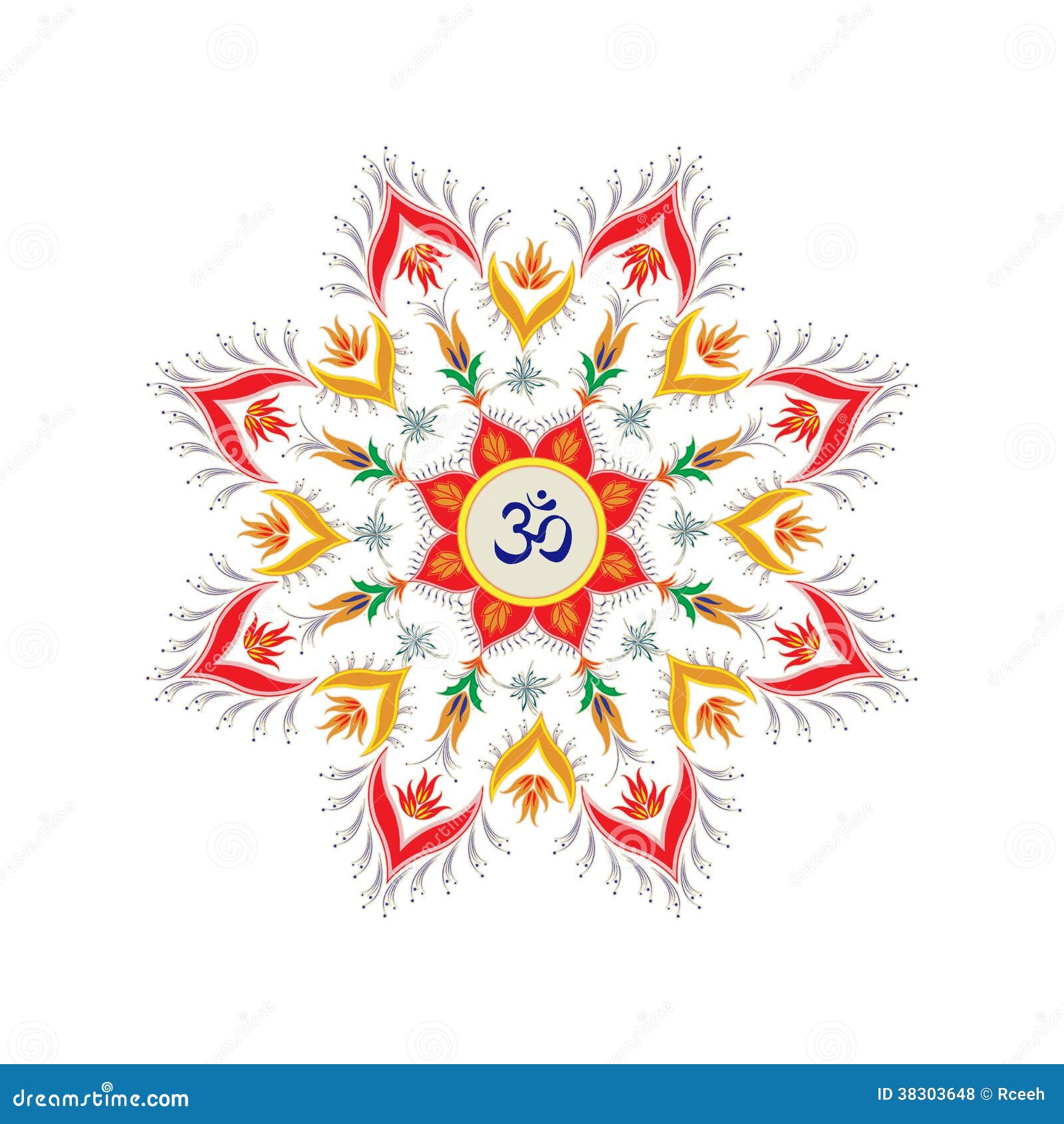 Om stock vector. Illustration of meditation, philosophy - 38303648