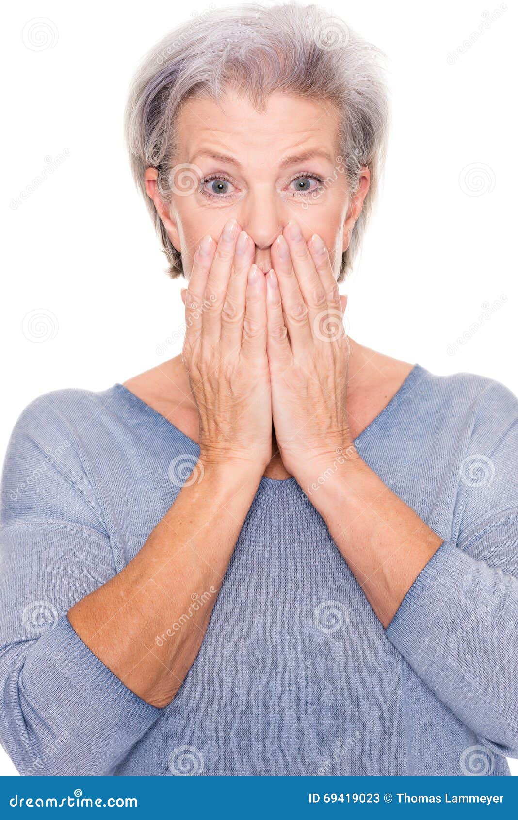 Om Over Iets Worden Verbaasd Stock Afbeelding - Image of dame, vrolijk ...