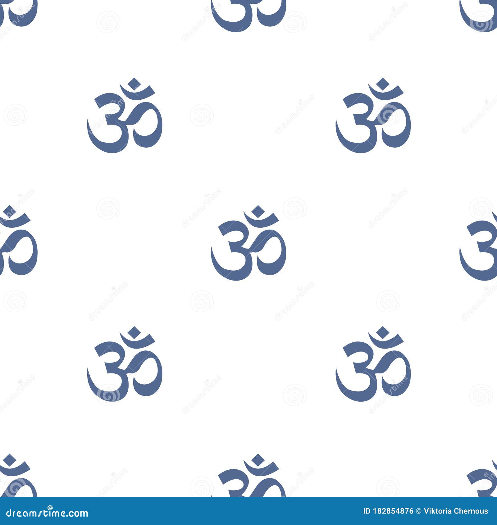 Om seamless pattern stock illustration. Illustration of graphic - 182854876
