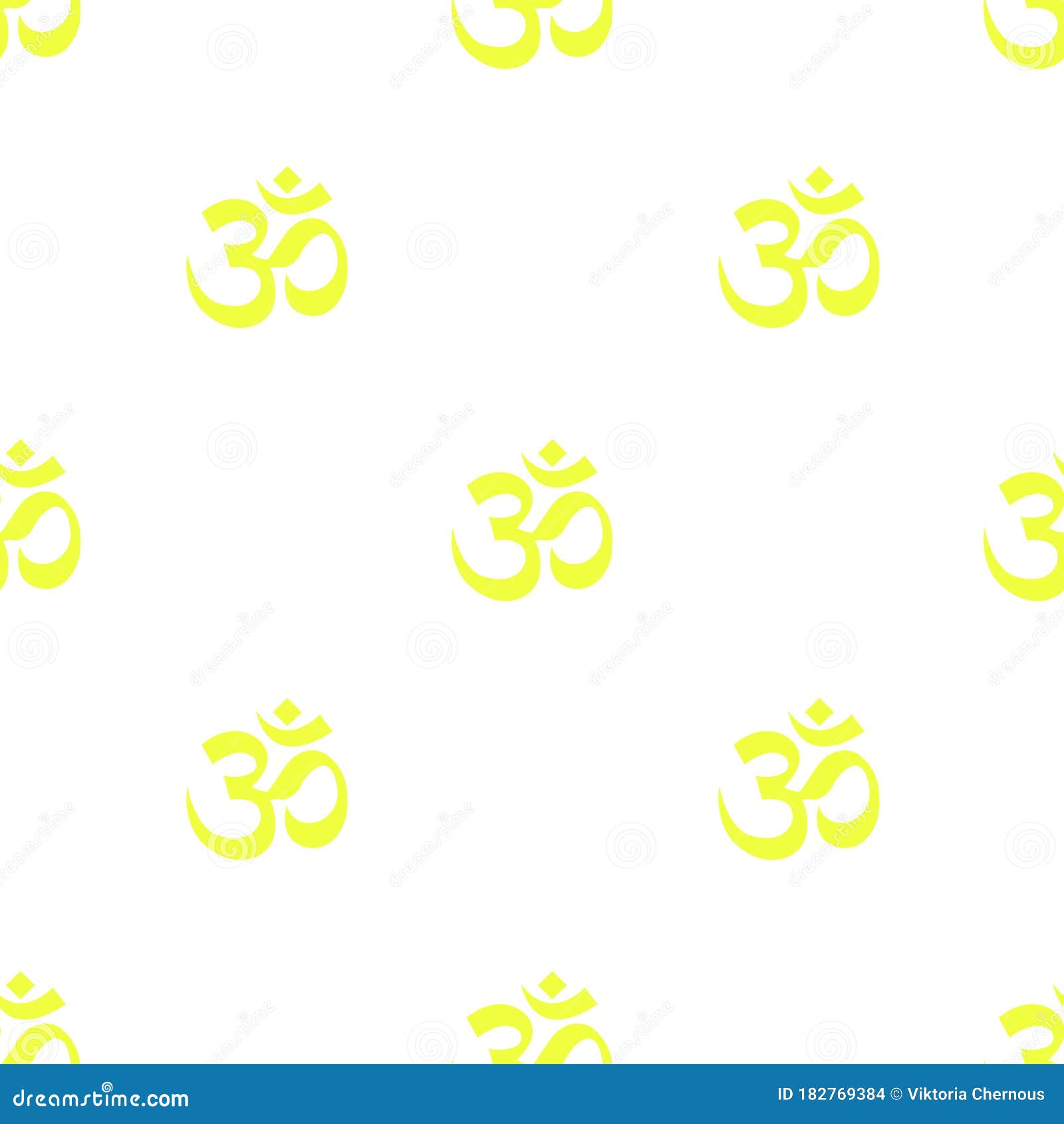 Om seamless pattern stock illustration. Illustration of meditation ...