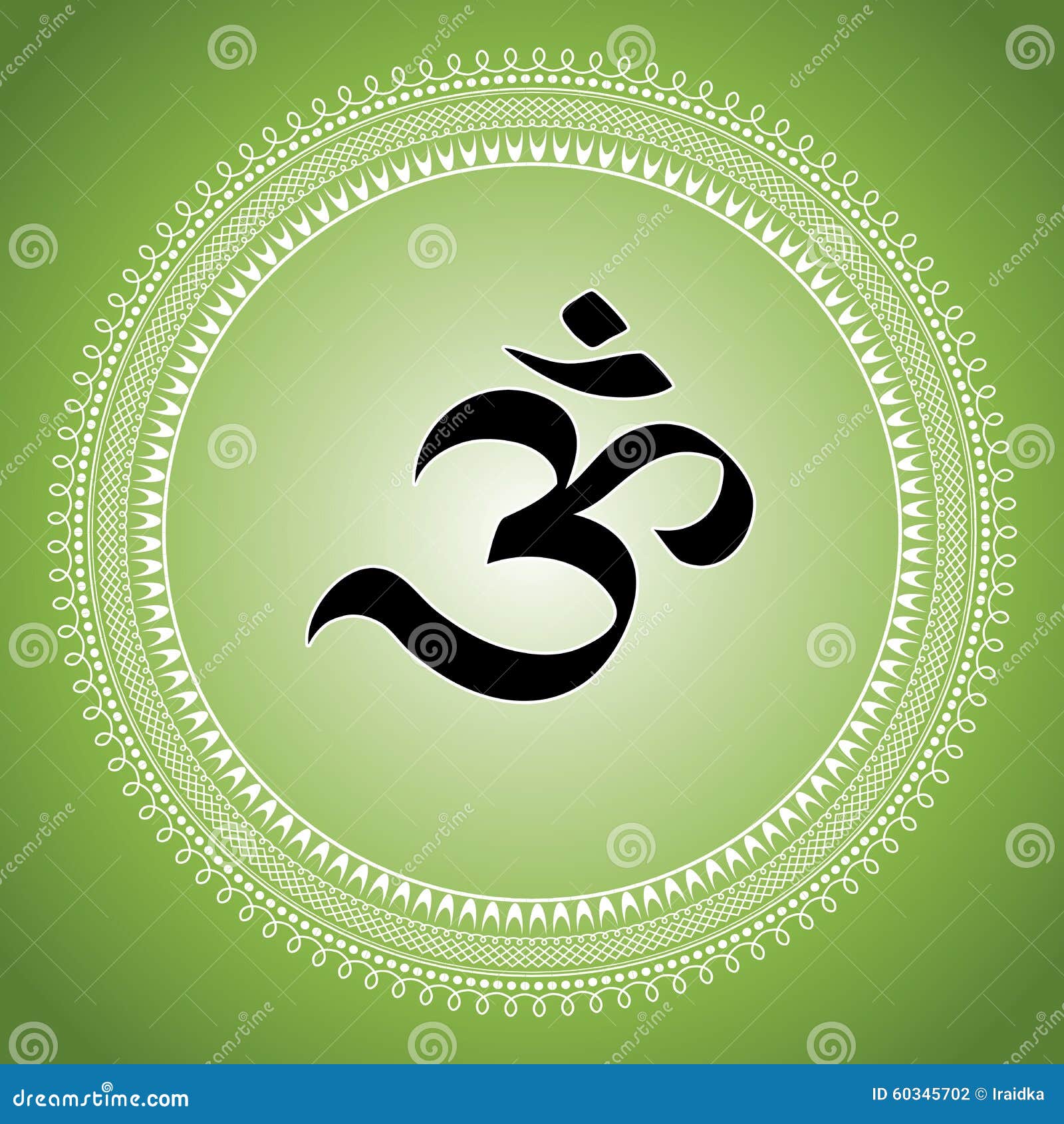 Om sign and symbol stock vector. Illustration of philosophy - 60345702