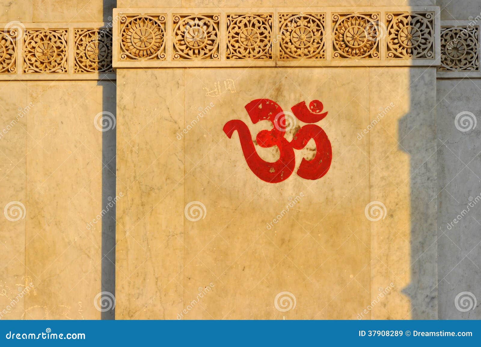Om Sign on walls stock image. Image of blank, india, diwali - 37908289