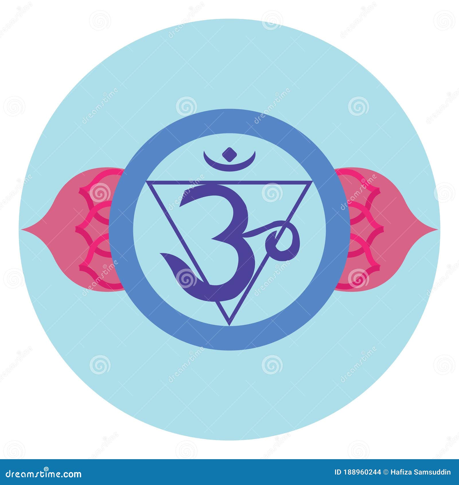 Om Syllable. Vector Illustration Decorative Design Stock Vector ...