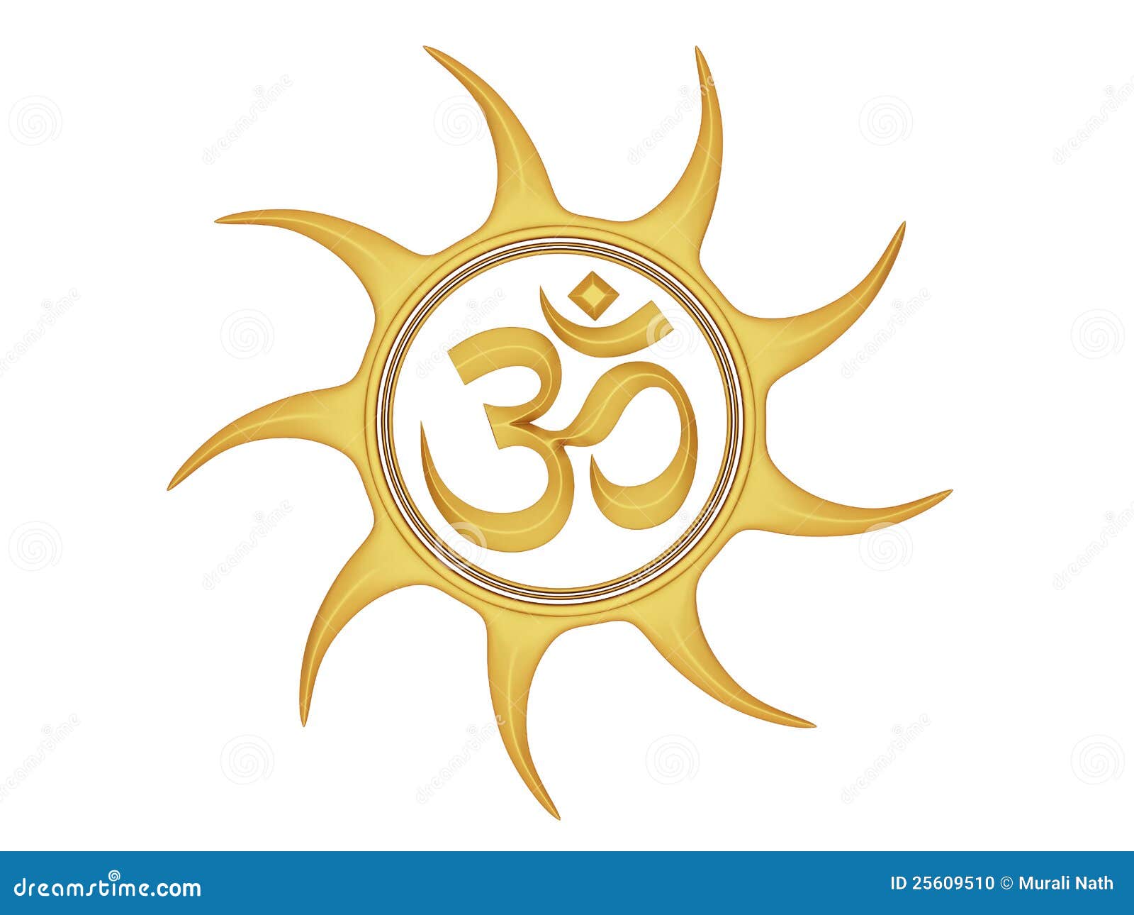Om Symbol stock illustration. Illustration of hinduism - 25609510