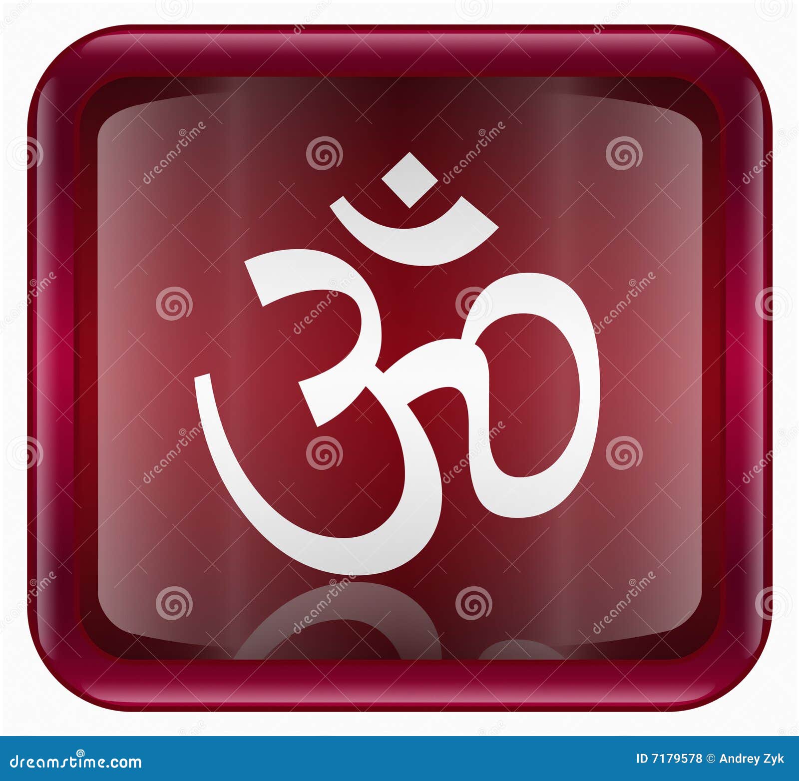 Om Symbol icon red stock vector. Illustration of page - 7179578