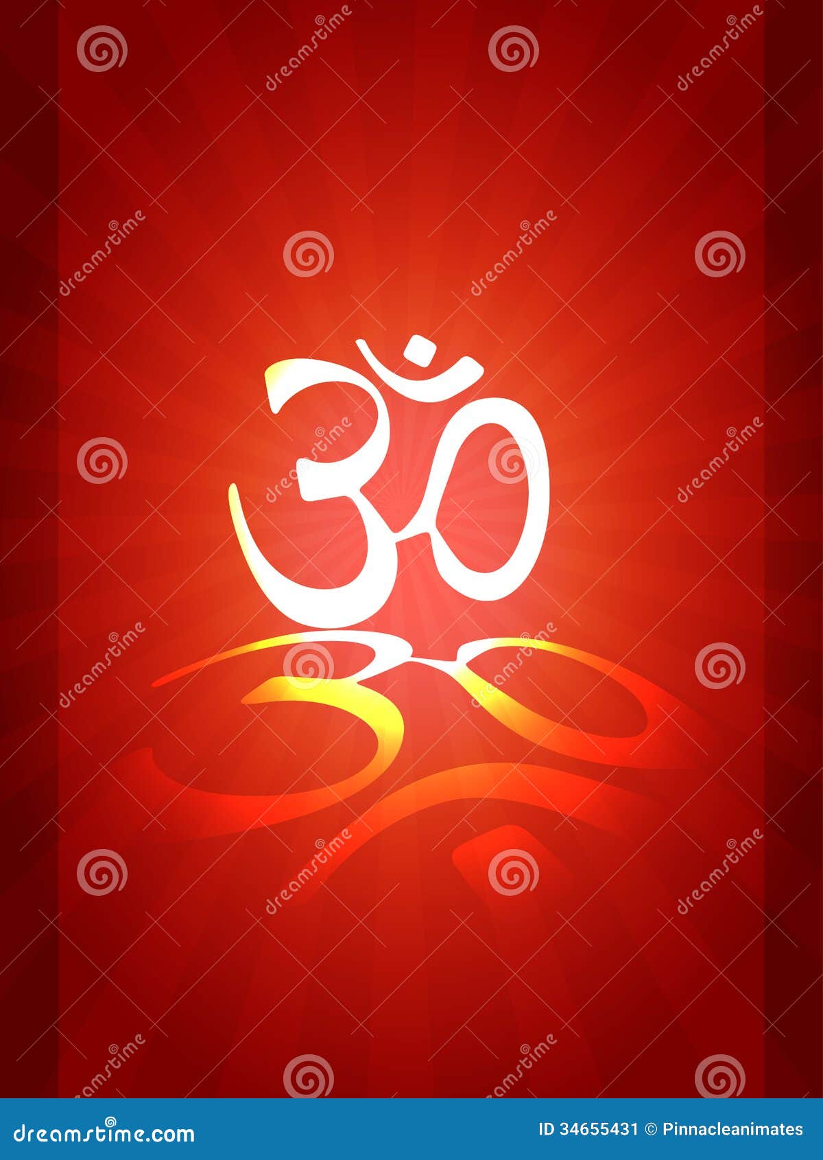 Om symbol stock vector. Illustration of eps10, shiny - 34655431