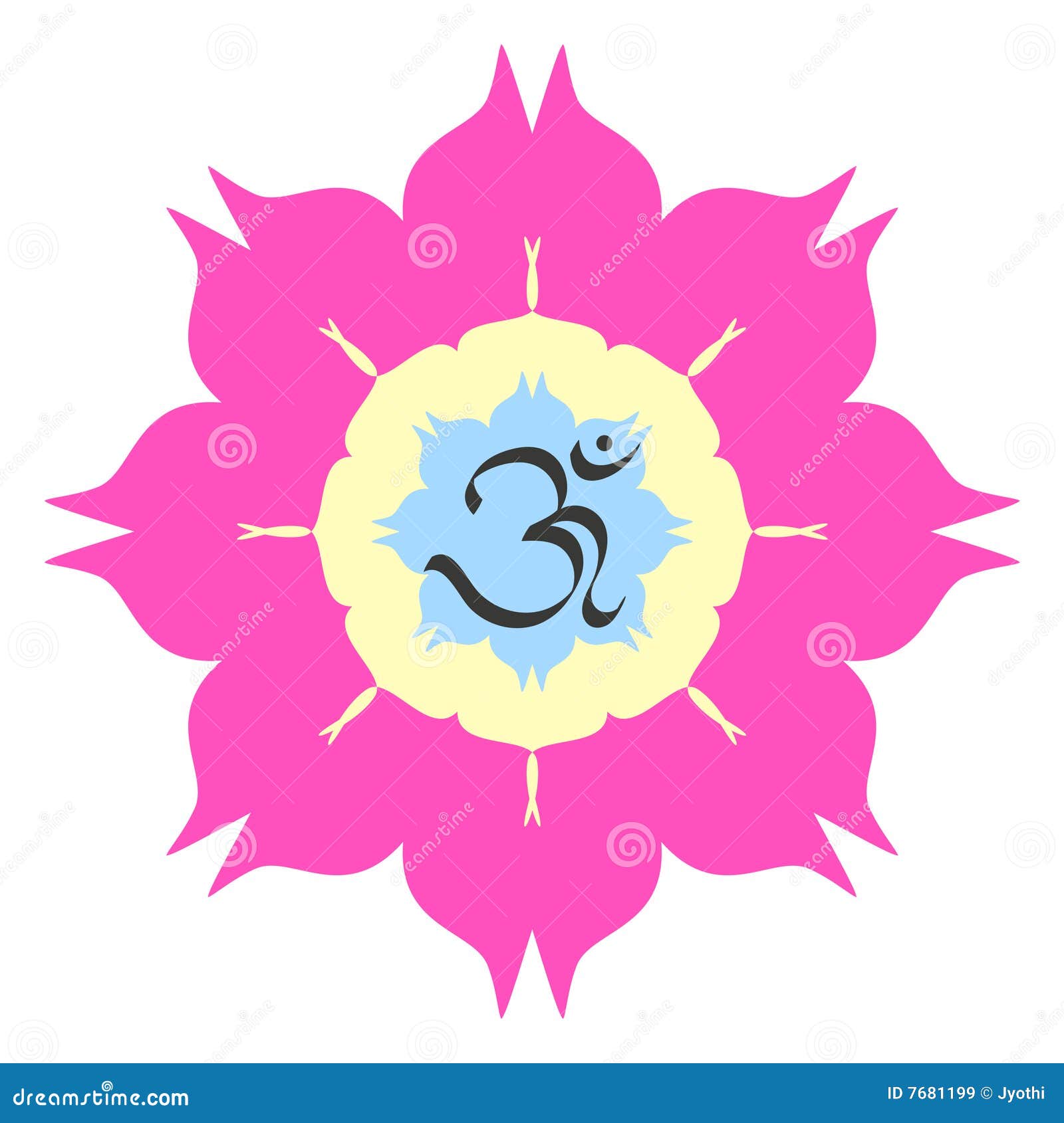 OM symbool stock illustratie. Illustration of godheid - 7681199