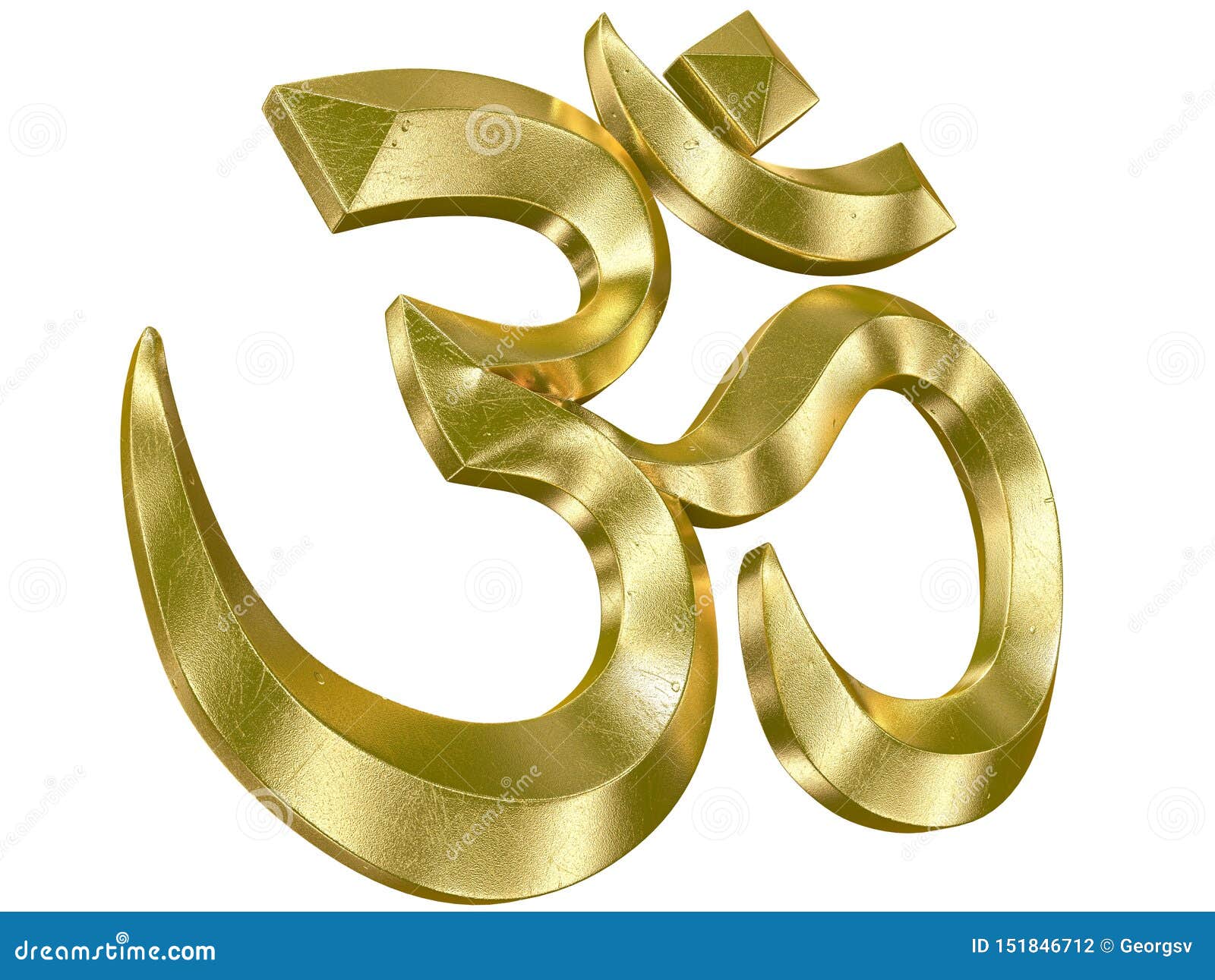 Om symbool 3d beeld stock illustratie. Illustration of meditatie ...