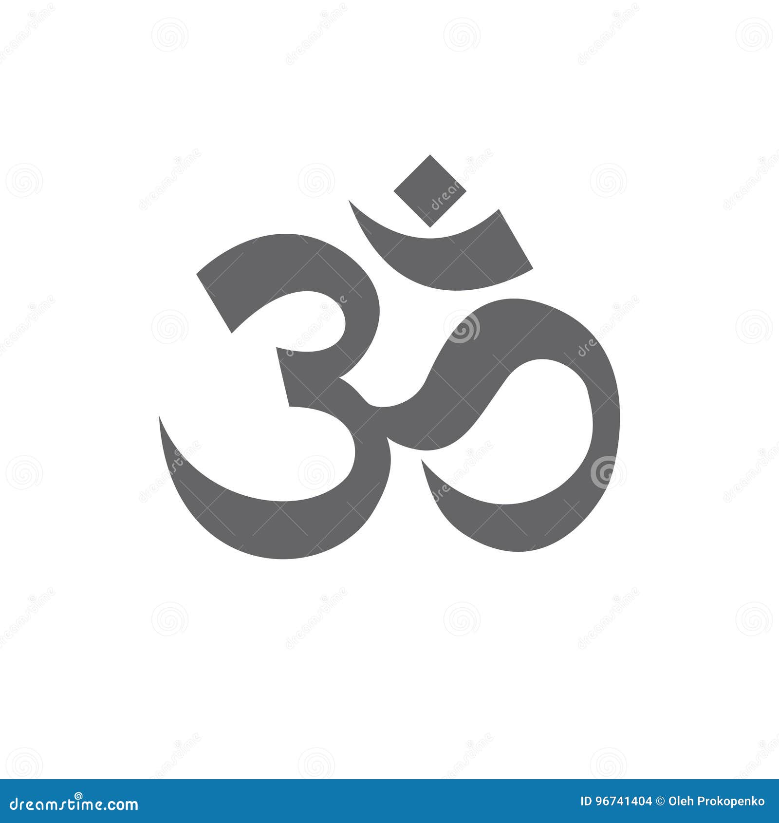 Om Teken En Symbool, Vectorillustartion Vector Illustratie ...