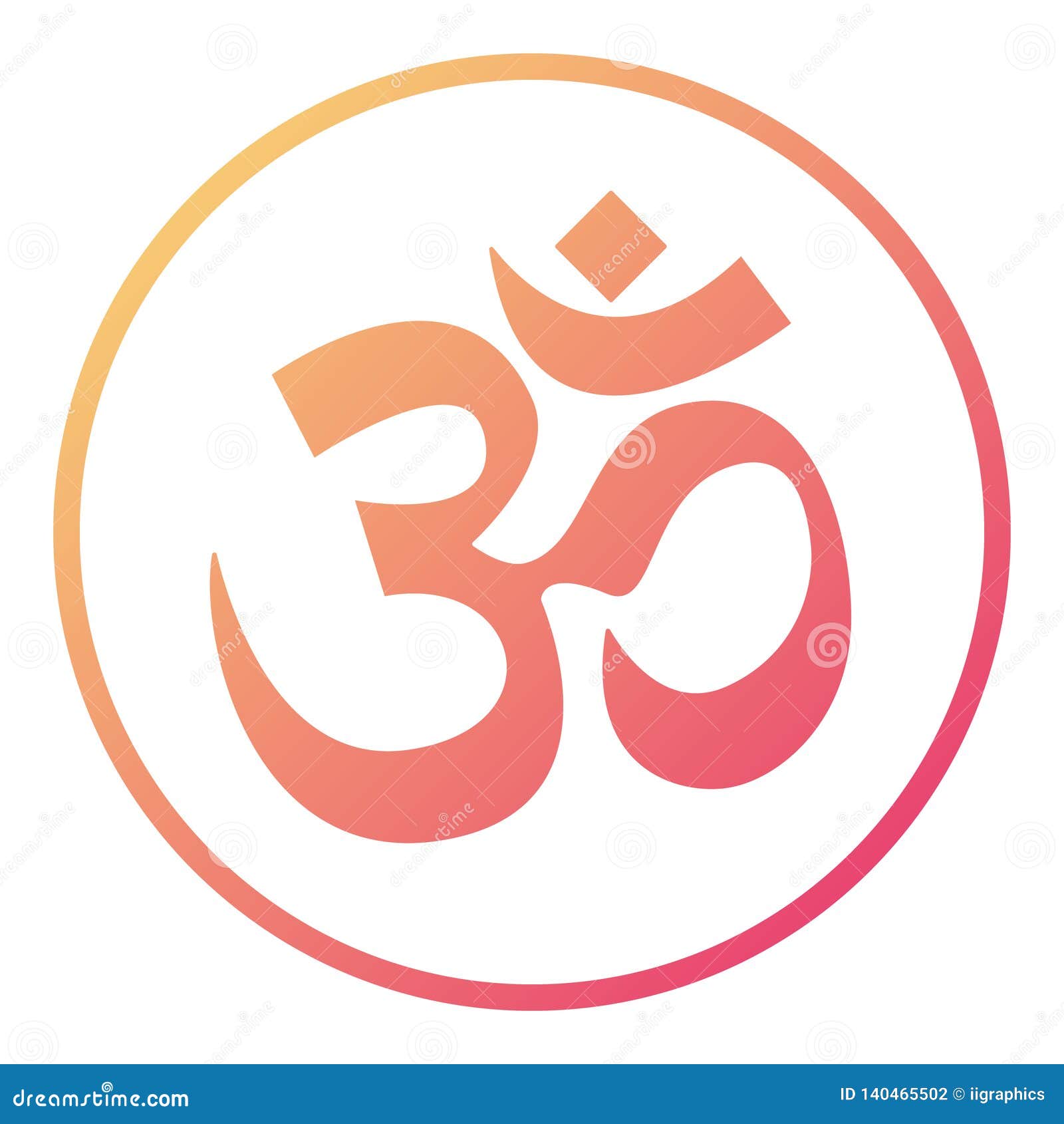 OM-Zeichen - Illustration - Hintergrund Stock Abbildung - Illustration ...