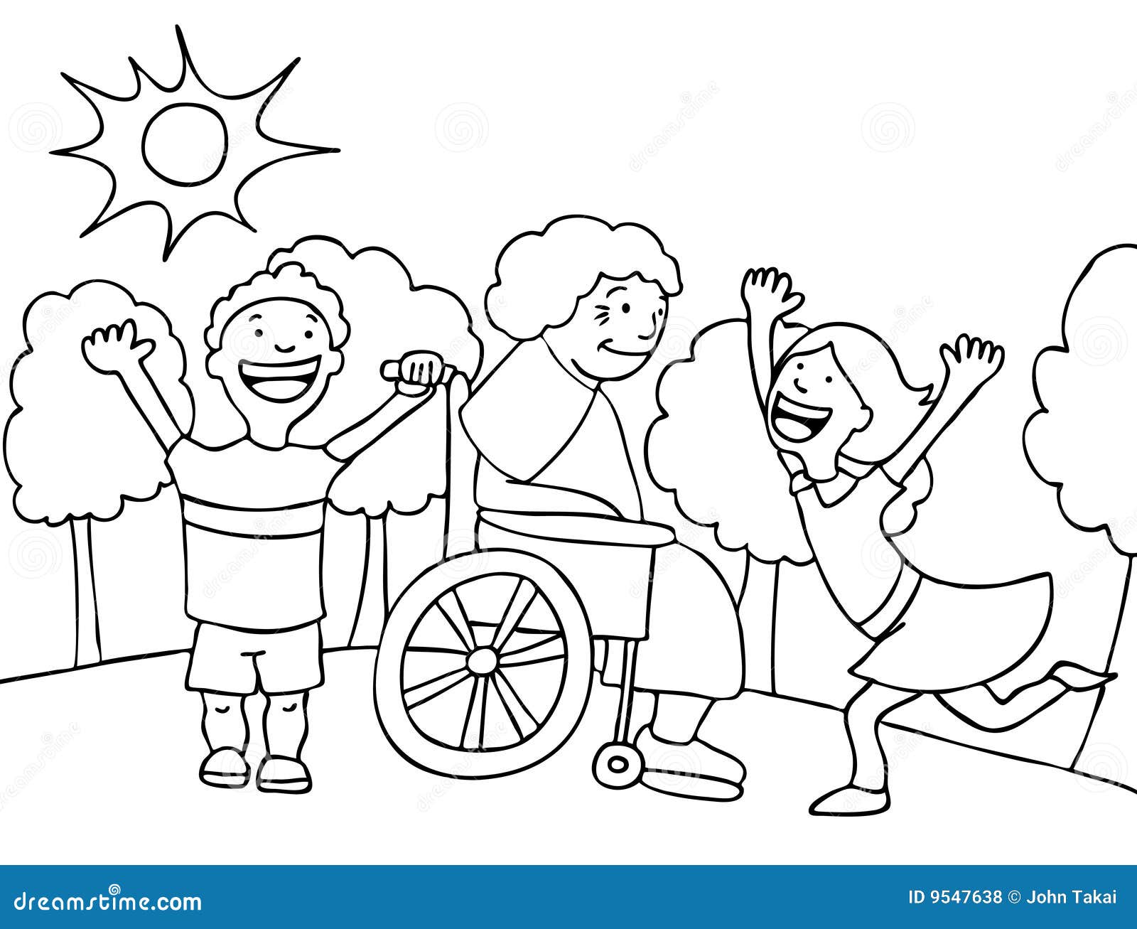 Oma - Schwarzweiss vektor abbildung. Illustration von farbton - 9547638