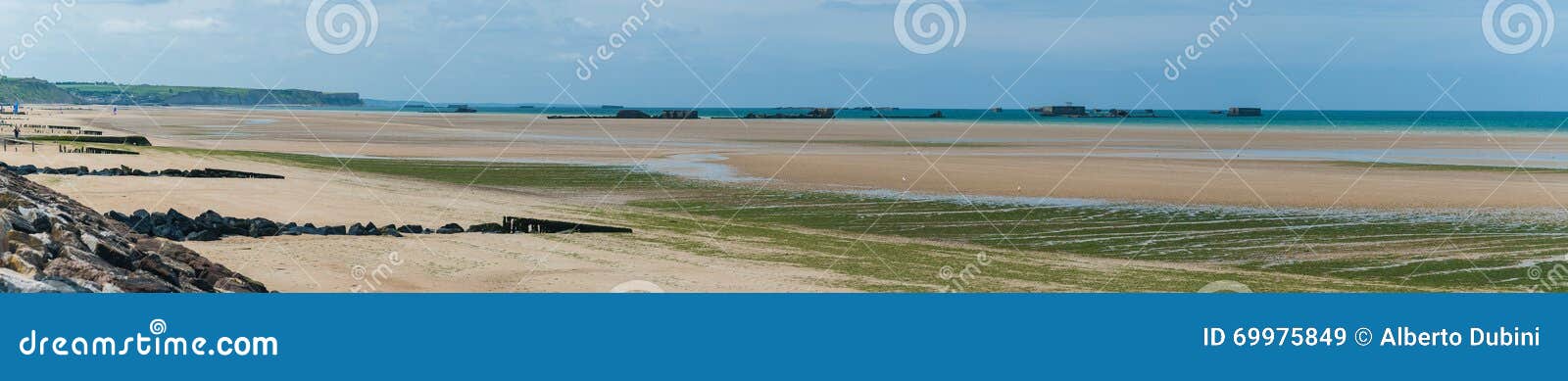 Omaha Beach Boardwalk Stock Image | CartoonDealer.com #26446423