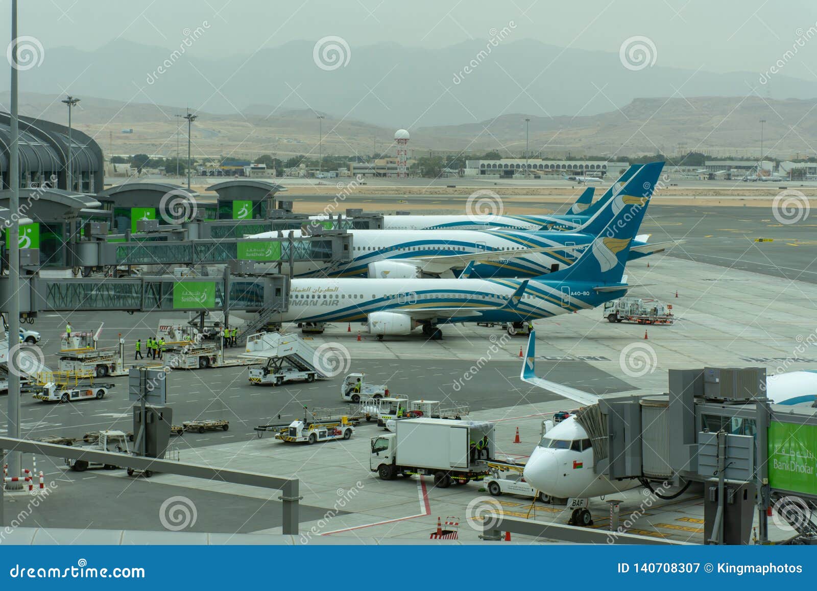 Oman Air Airplane Parks at the Muscat International Airport Editorial ...