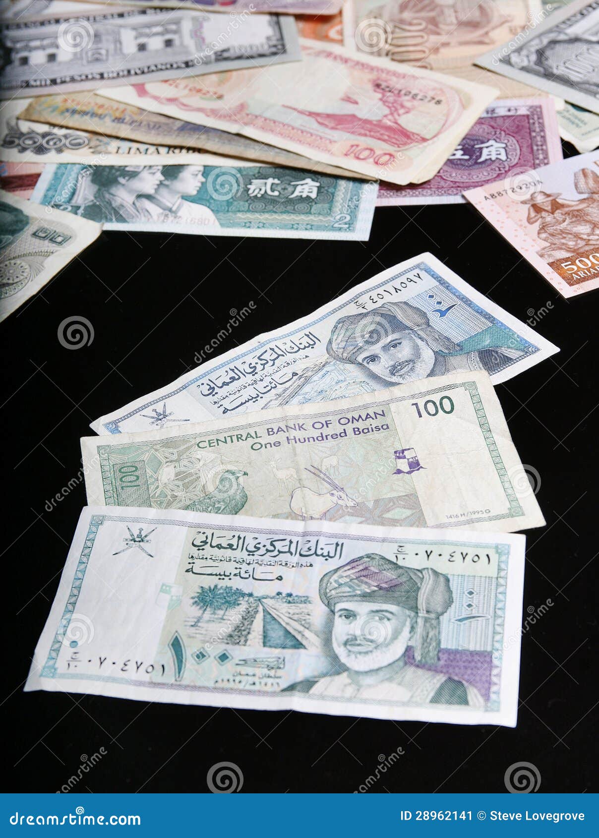 Oman Banknotes stock image. Image of currency, notes - 28962141