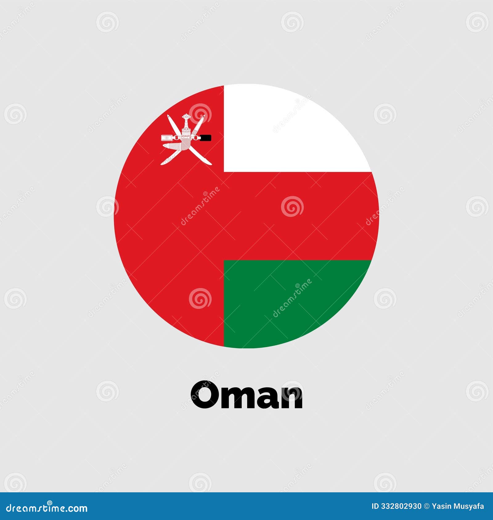 Oman Flag On Background Texture. Three Flags Are Superimposed On Each ...