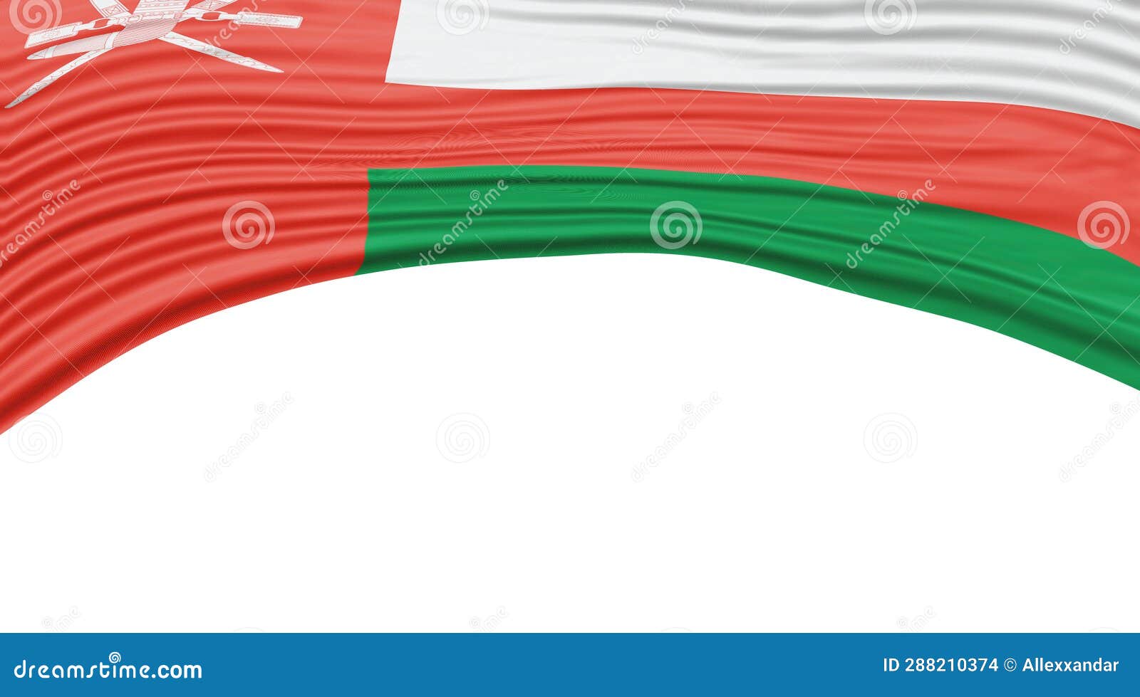 Oman Flag Wave, National Flag Stock Illustration - Illustration of ...