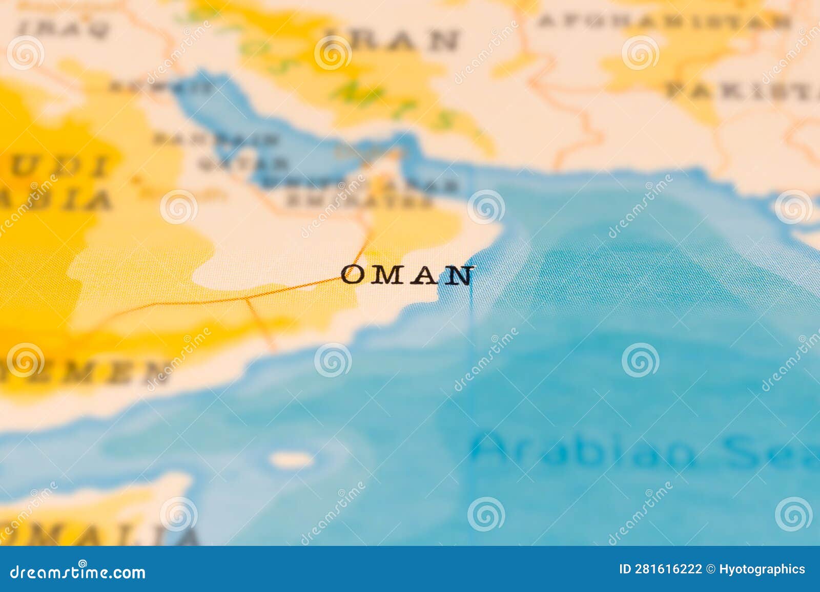gulf of oman world map