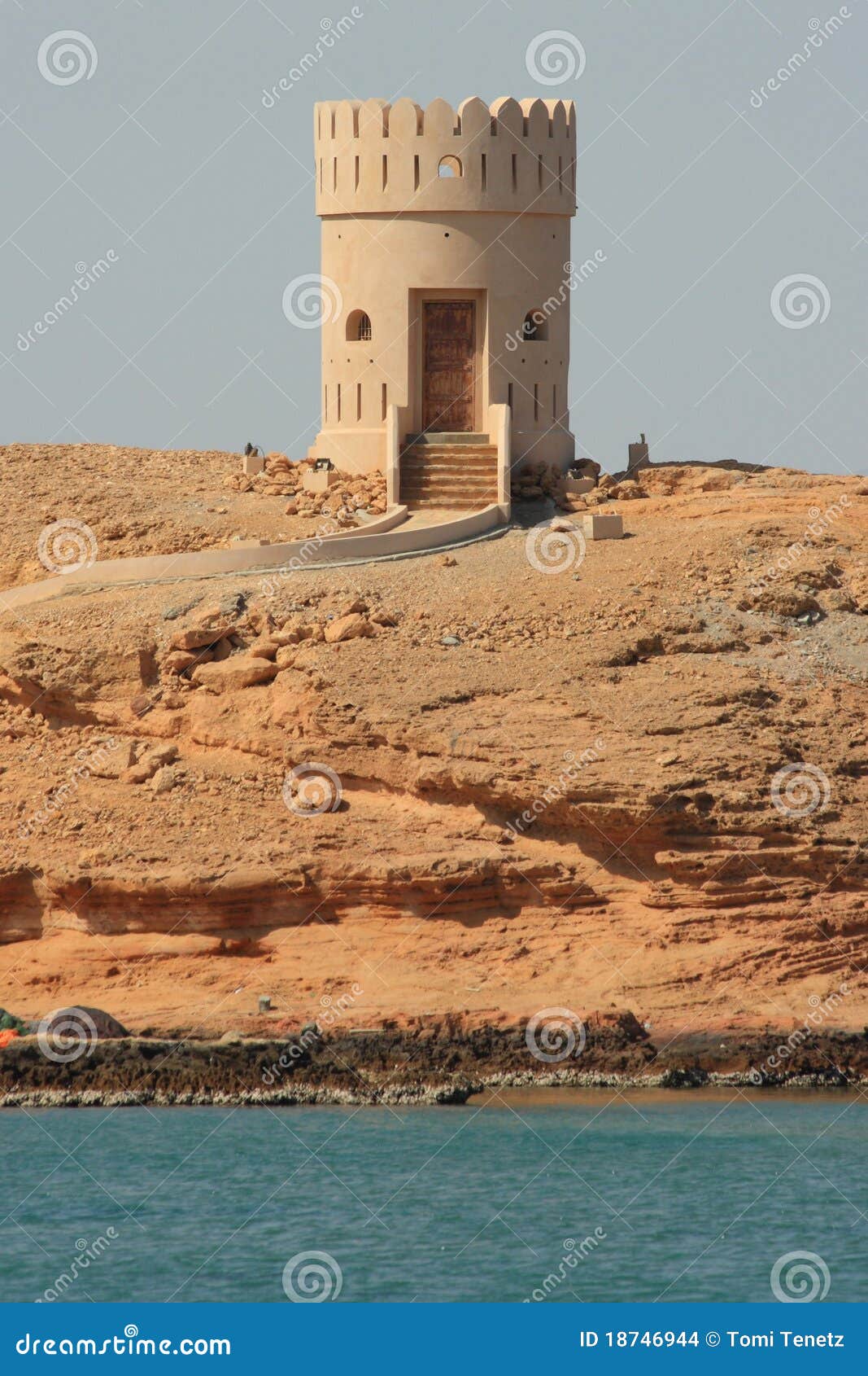 Oman: Lighthouse of Sur stock photo. Image of oman, desert - 18746944