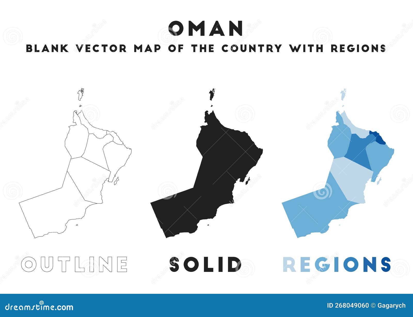 Oman map. stock vector. Illustration of design, border - 268049060