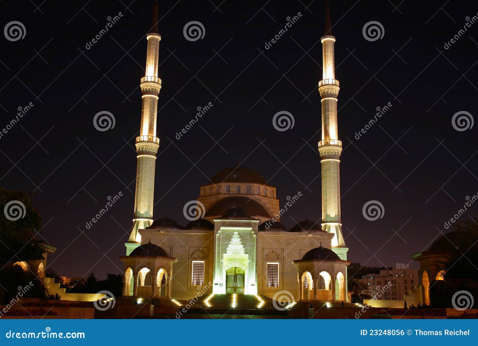 Oman, Muscat - Sultan Said Bin Taimur Mosque Stock Photo - Image of ...