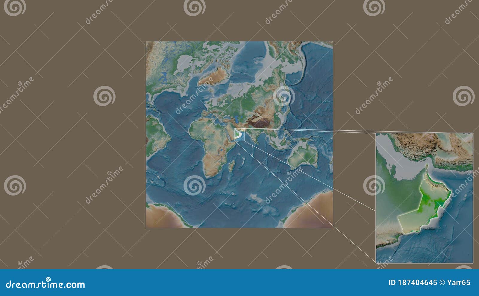 Oman - Physical. Area Extracted Stock Illustration - Illustration of ...