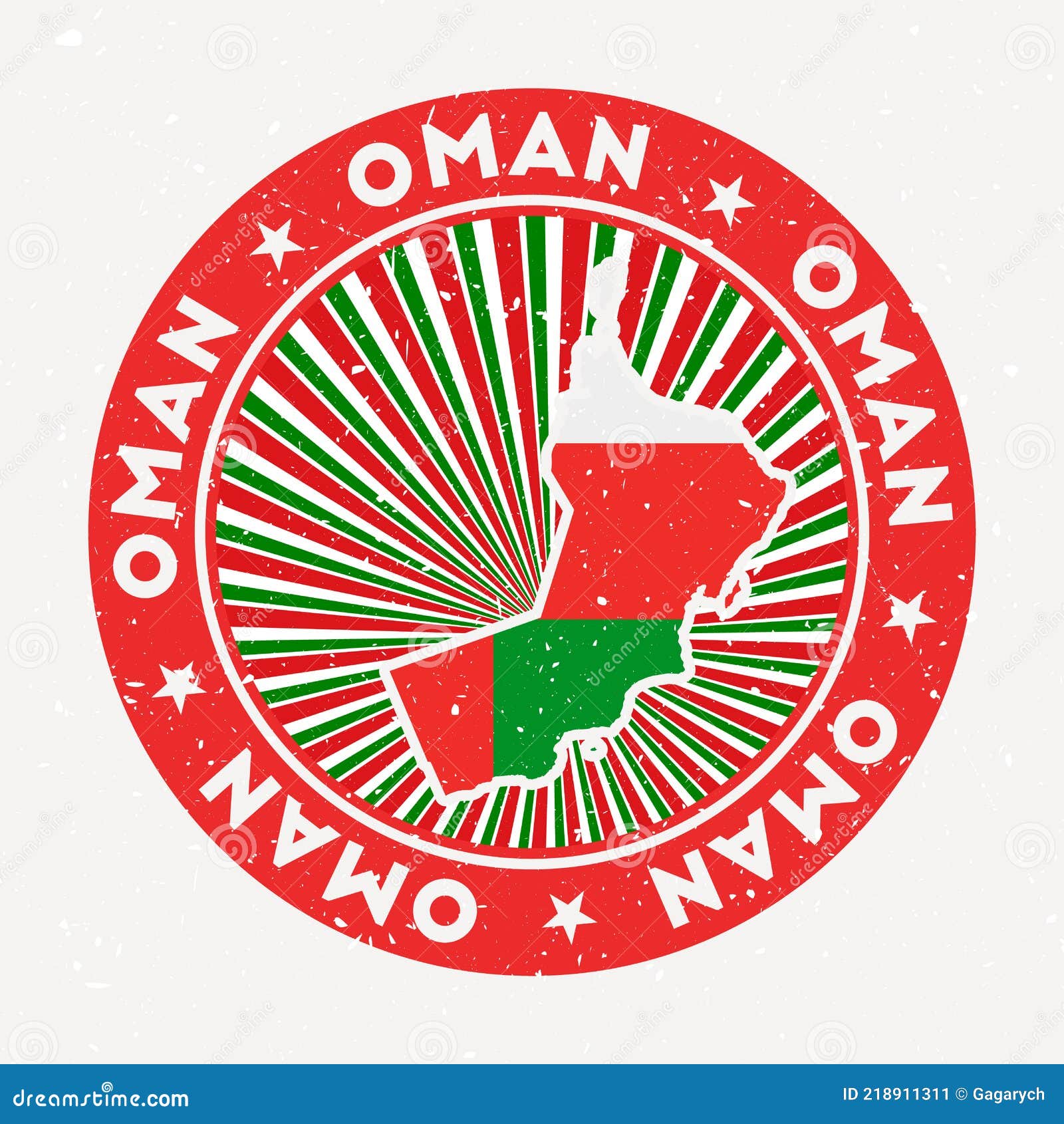 Oman Round Circle Flag Omani Circular Button Banner Icon Eps Vector