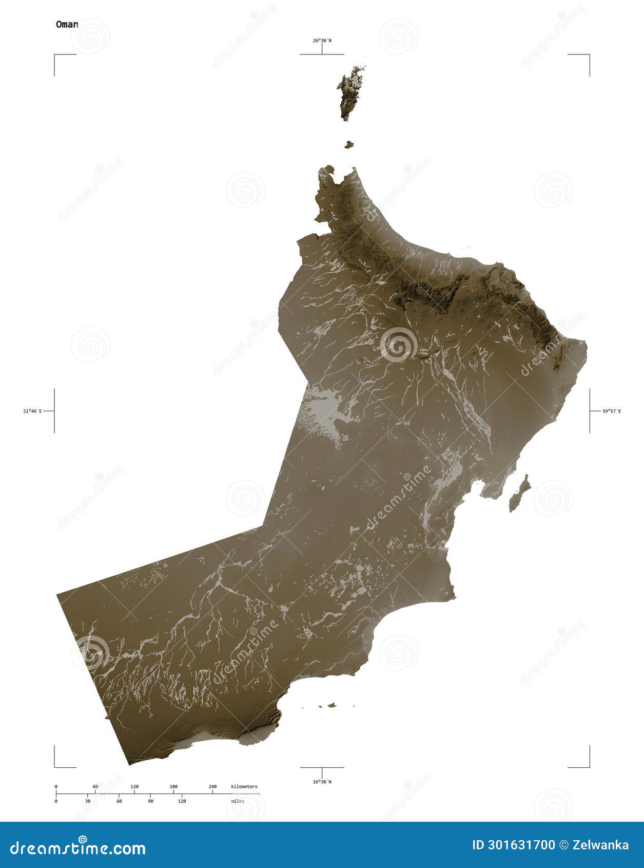 Oman shape on white. Sepia stock illustration. Illustration of distance ...